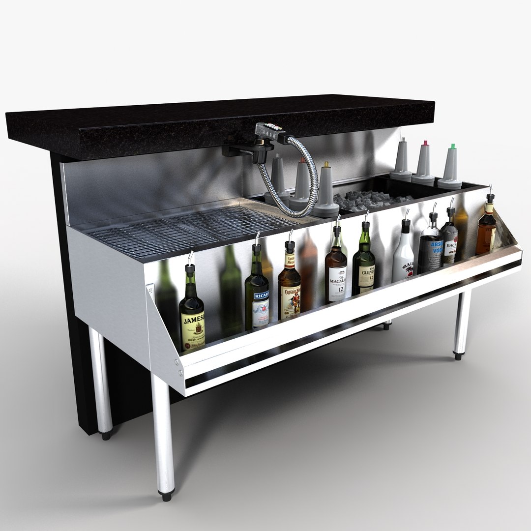 Cocktail Station 3d Model