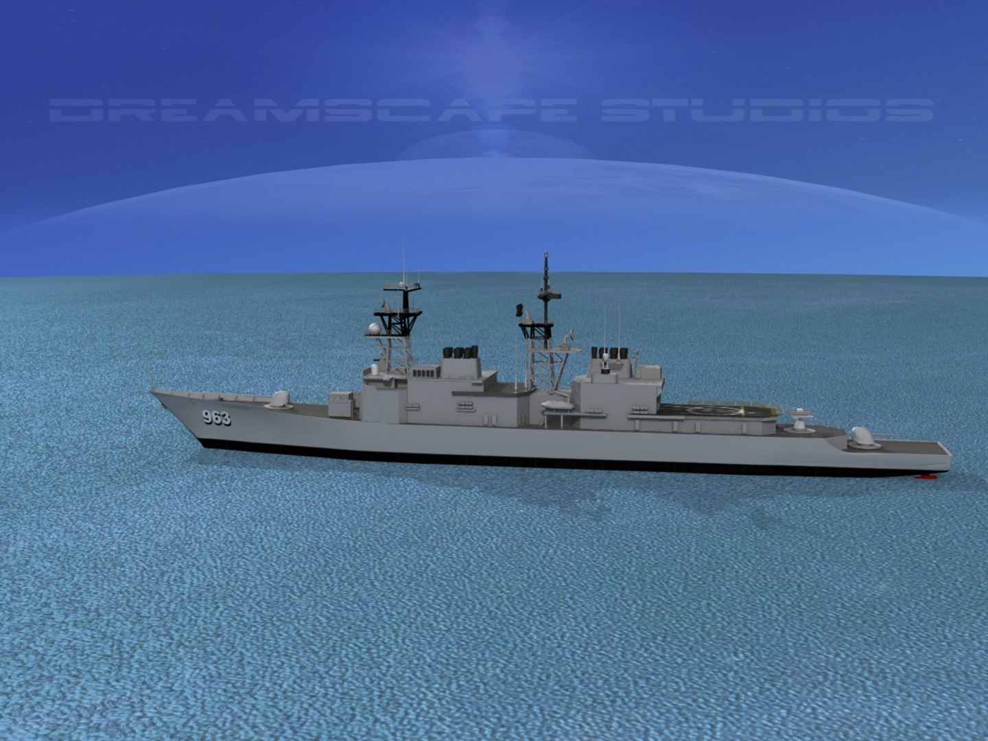 3d Model Destroyers Class Spruance
