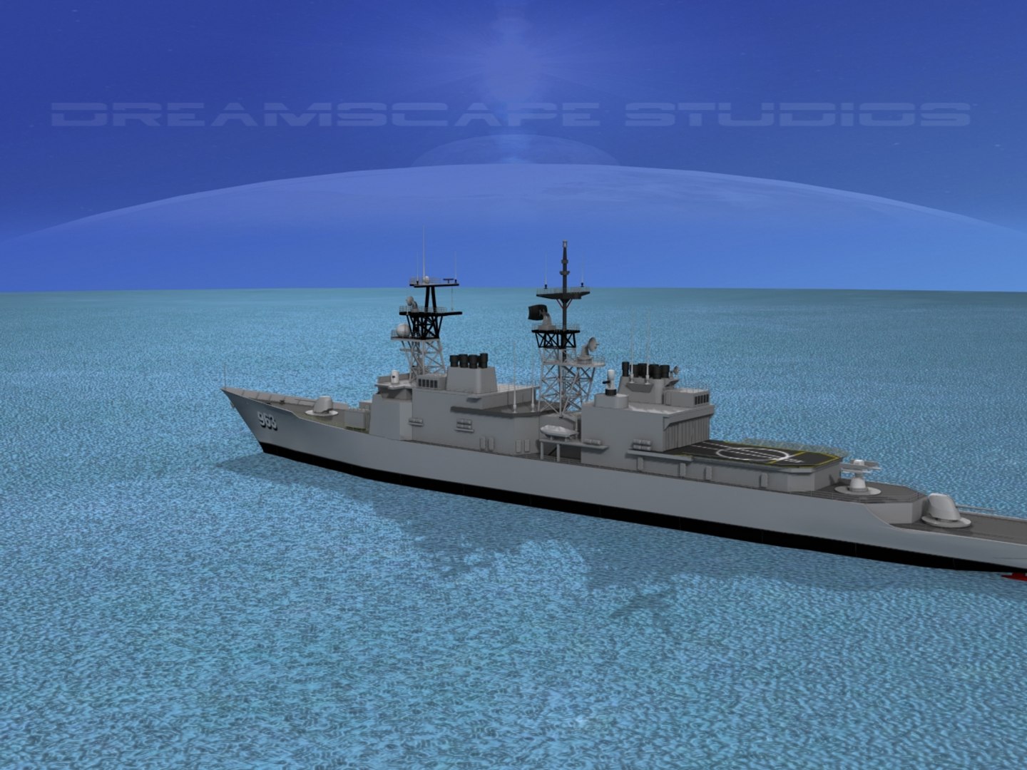 3d Model Destroyers Class Spruance