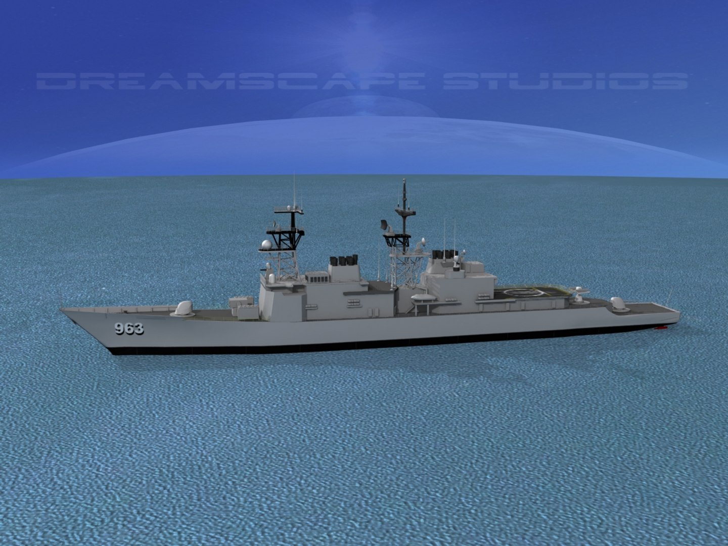 3d Model Destroyers Class Spruance