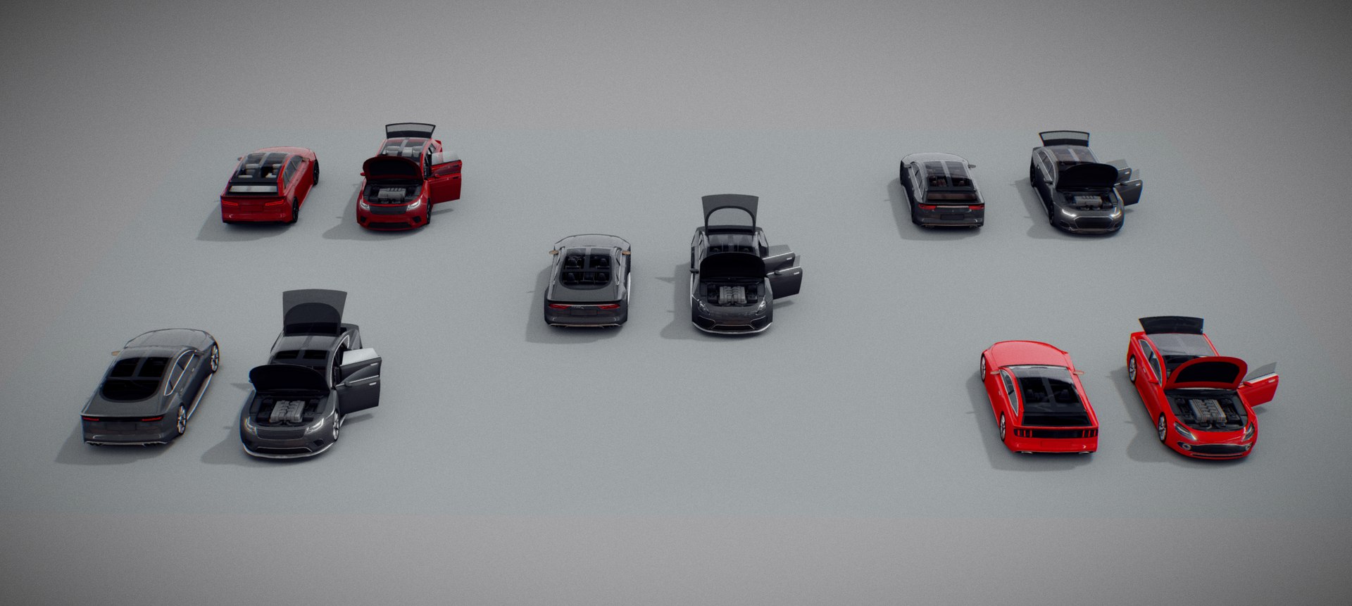 Pack 5 cars 3D model - TurboSquid 1303944