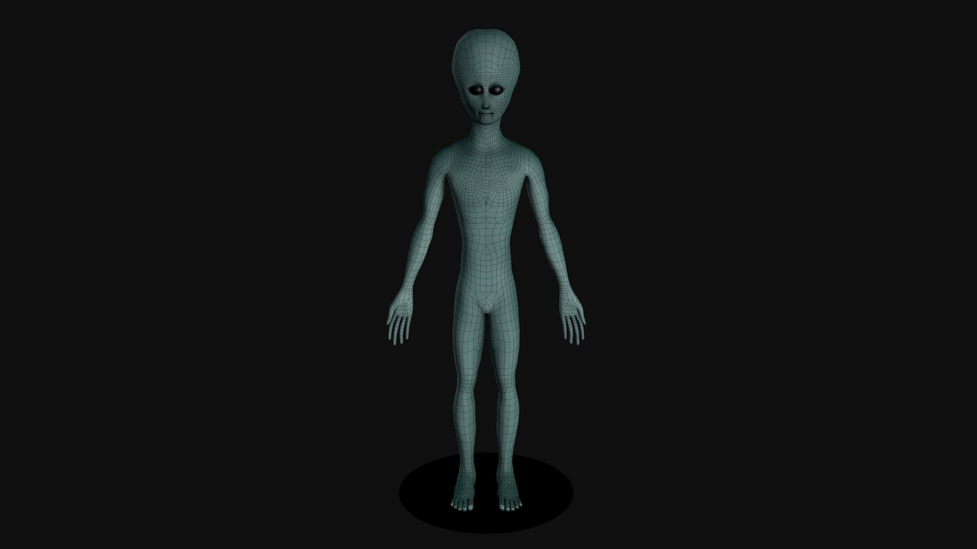3D Model Alien Gray - TurboSquid 2305861