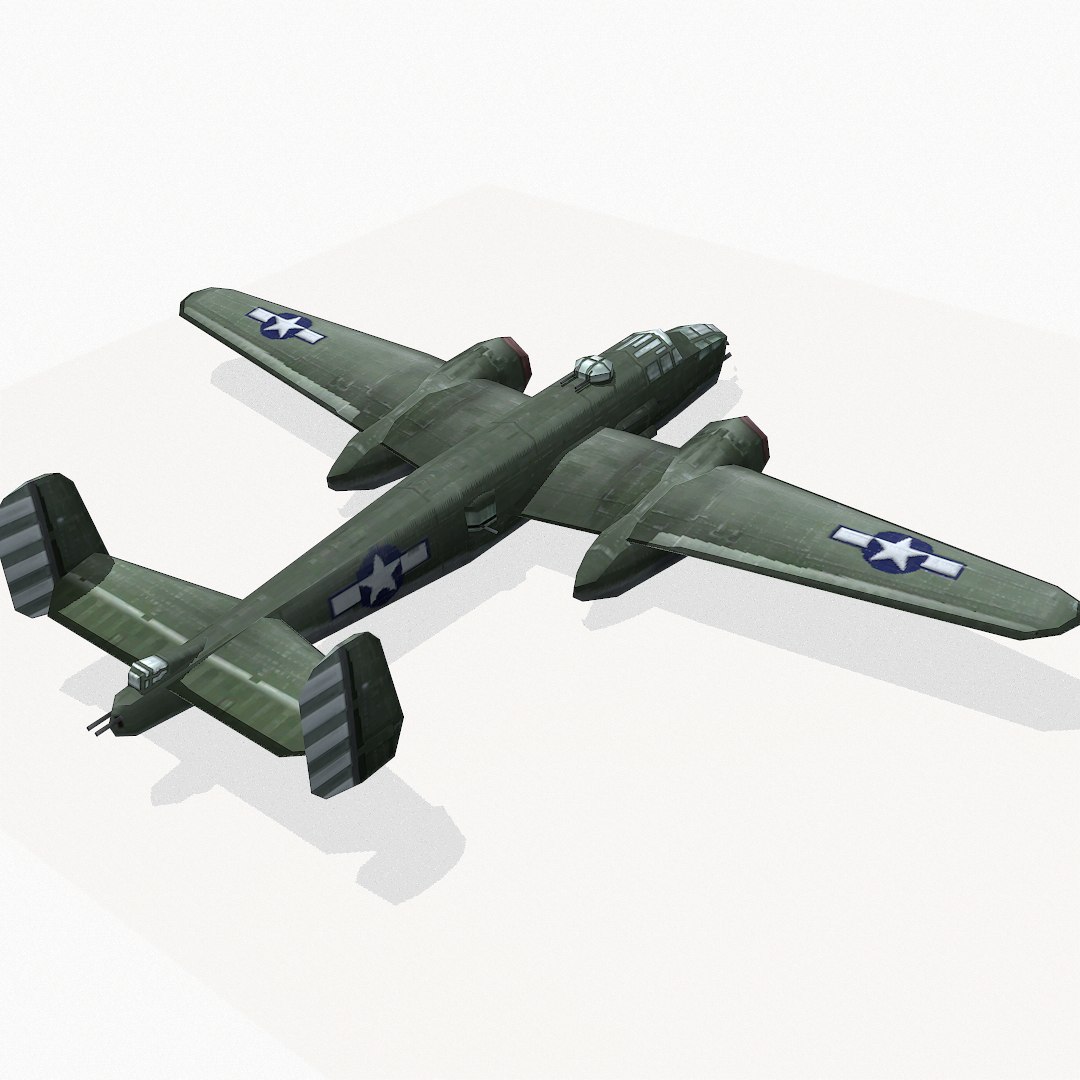 3d Model North American B-25 Mitchell