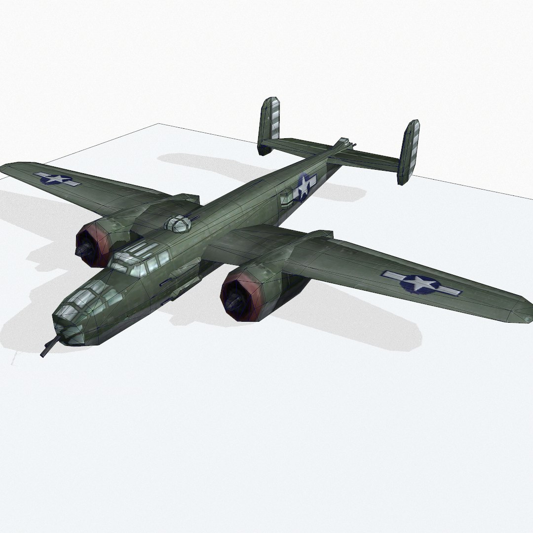 3d Model North American B-25 Mitchell