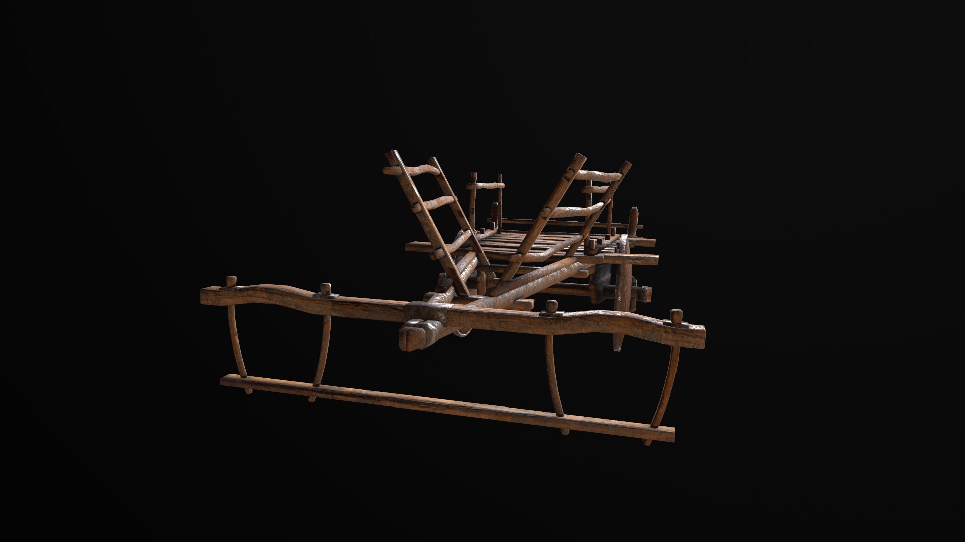 Old ox cart 3D - TurboSquid 1601588