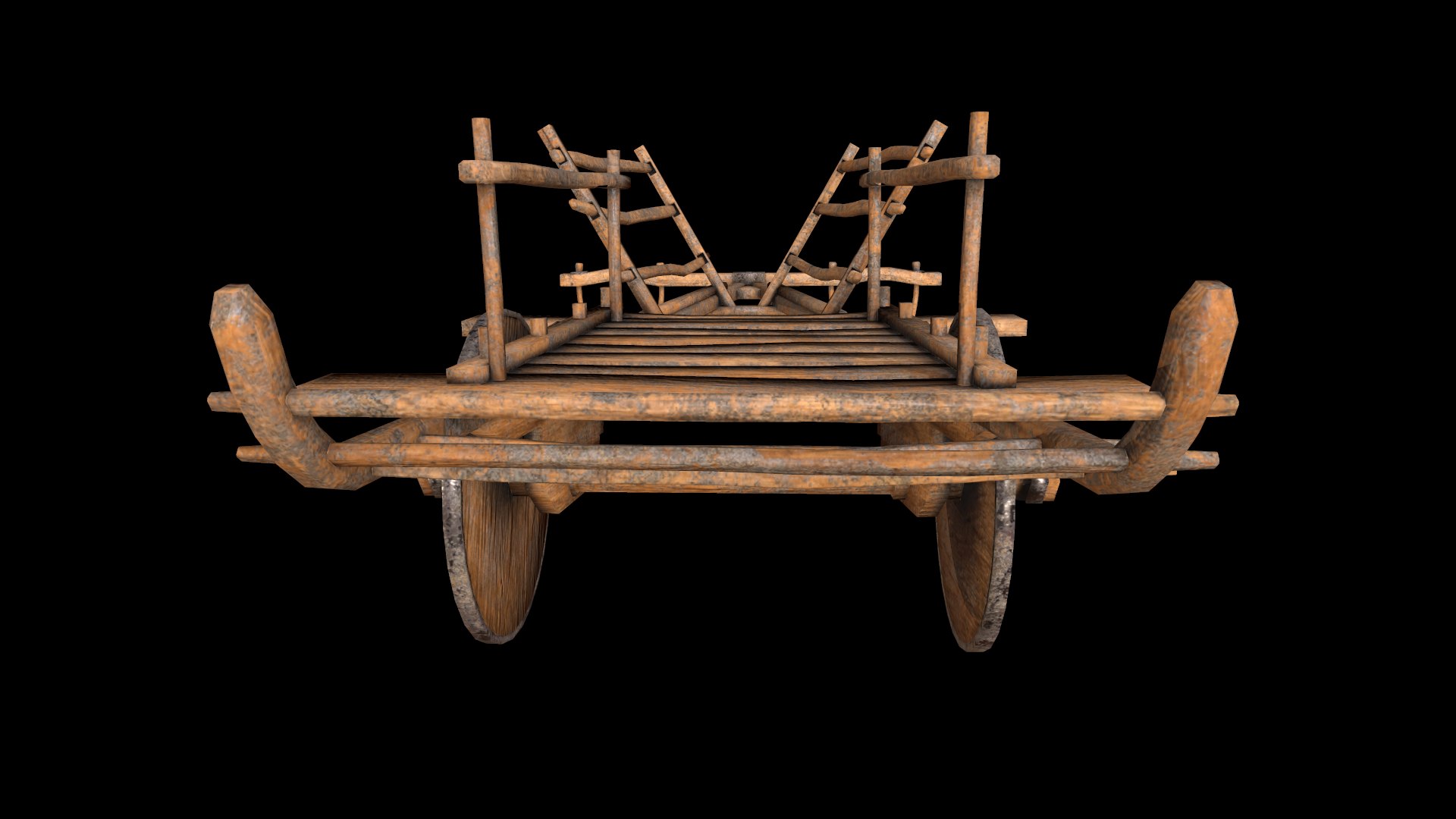Old ox cart 3D - TurboSquid 1601588