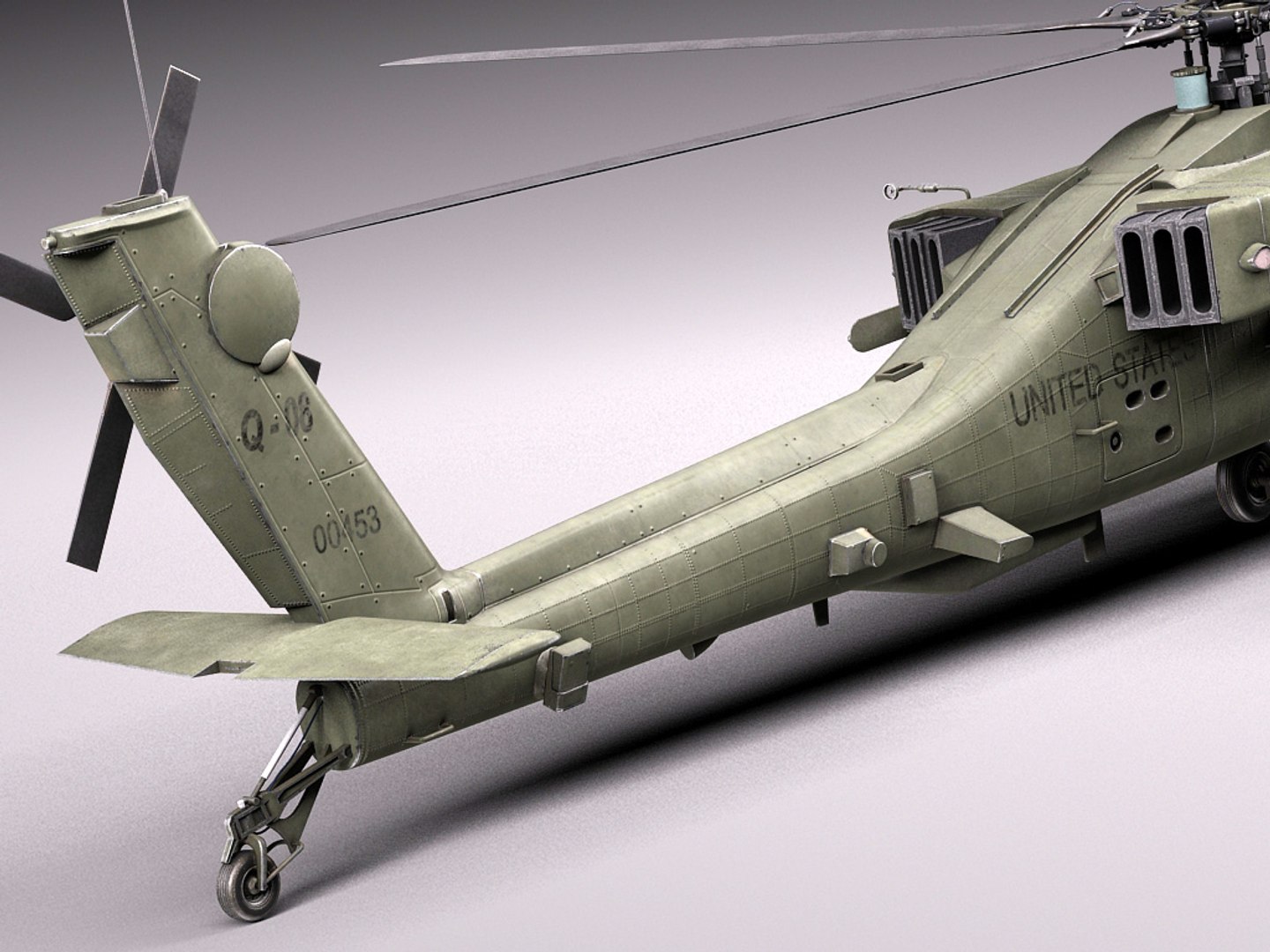 Apache Copter Helicopter 3d Model