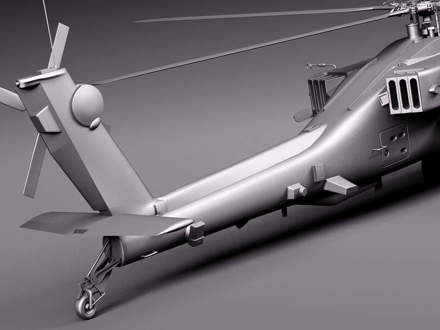 Apache Copter Helicopter 3d Model