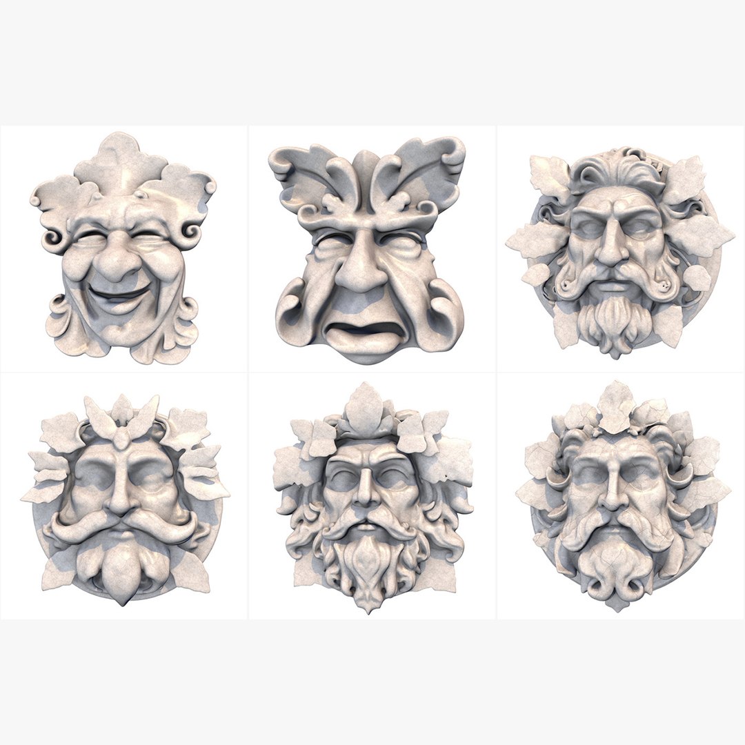 Green Man - 6 Models 3D Model - TurboSquid 2417047