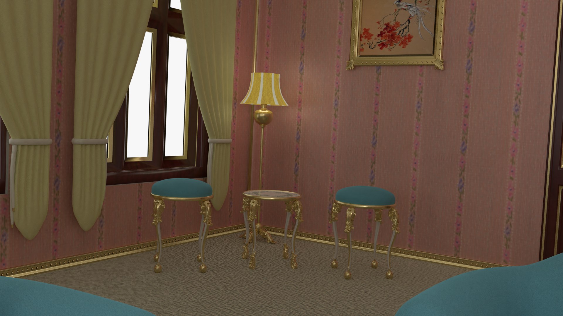 3D Model Room Victorian - TurboSquid 1808008