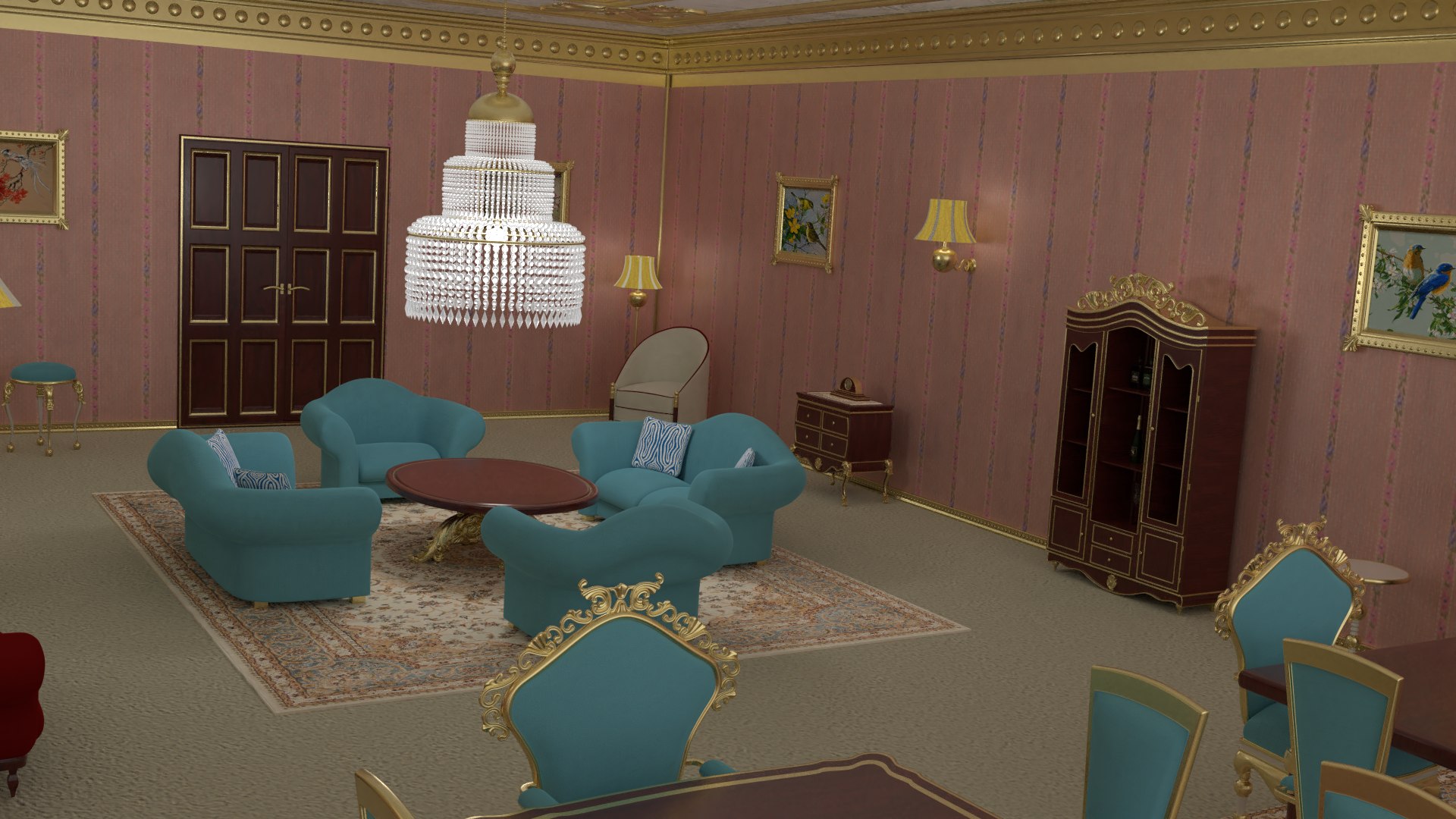 3D Model Room Victorian - TurboSquid 1808008