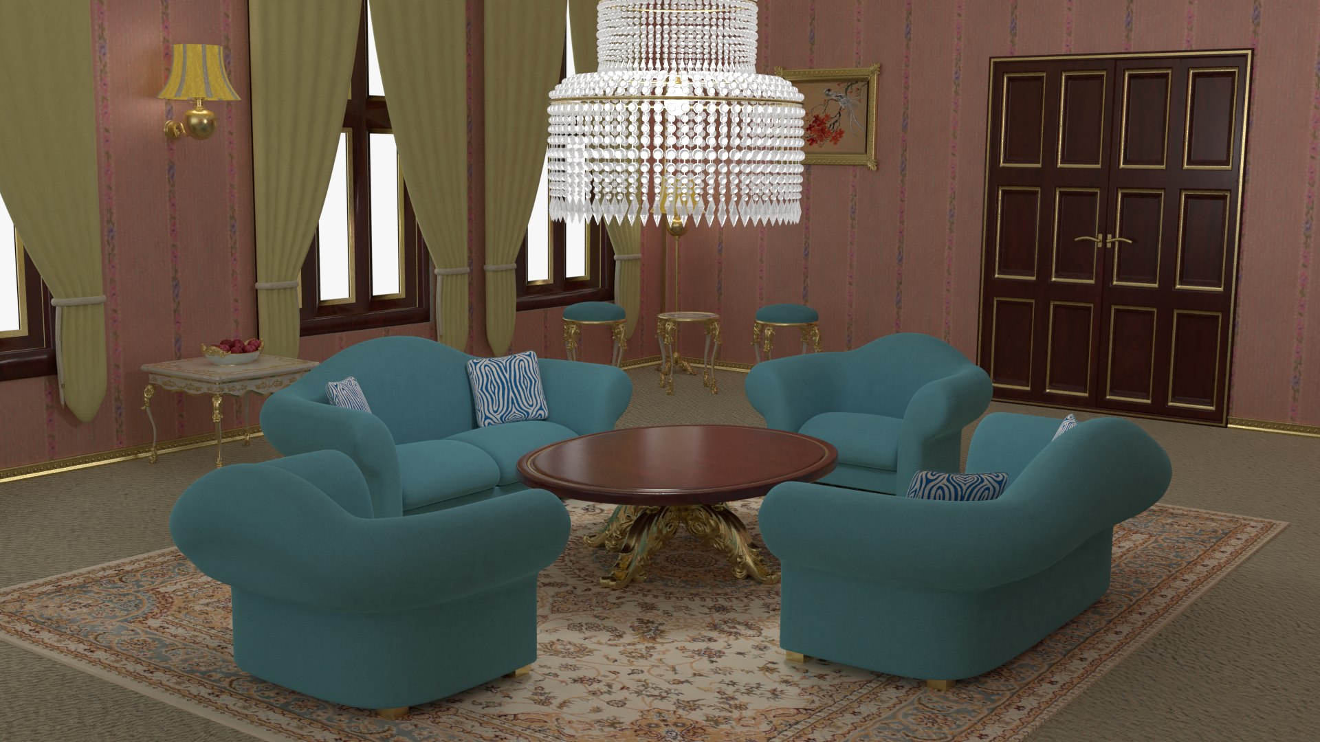 3D Model Room Victorian - TurboSquid 1808008