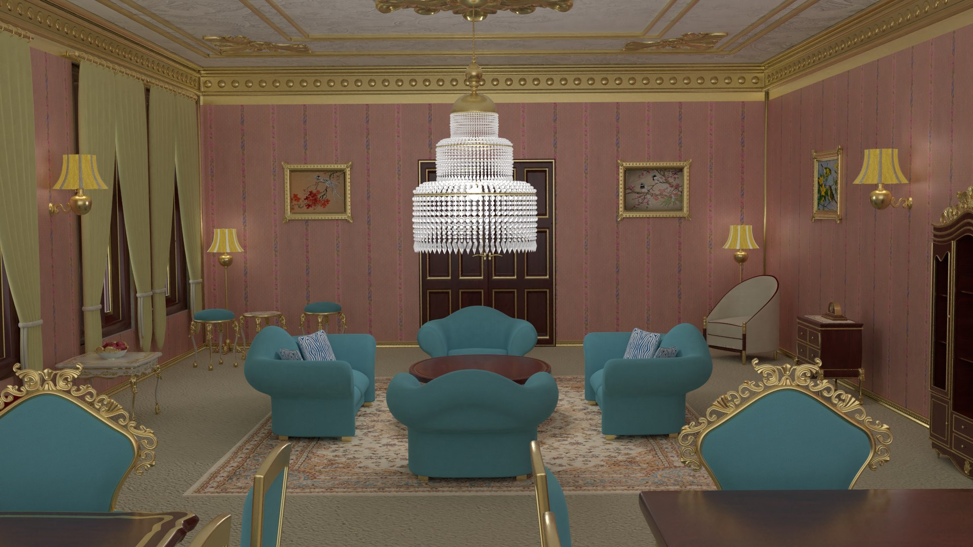 3D Model Room Victorian - TurboSquid 1808008