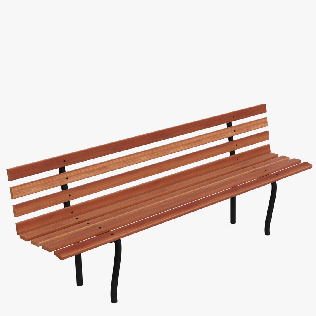 park bench 3d max