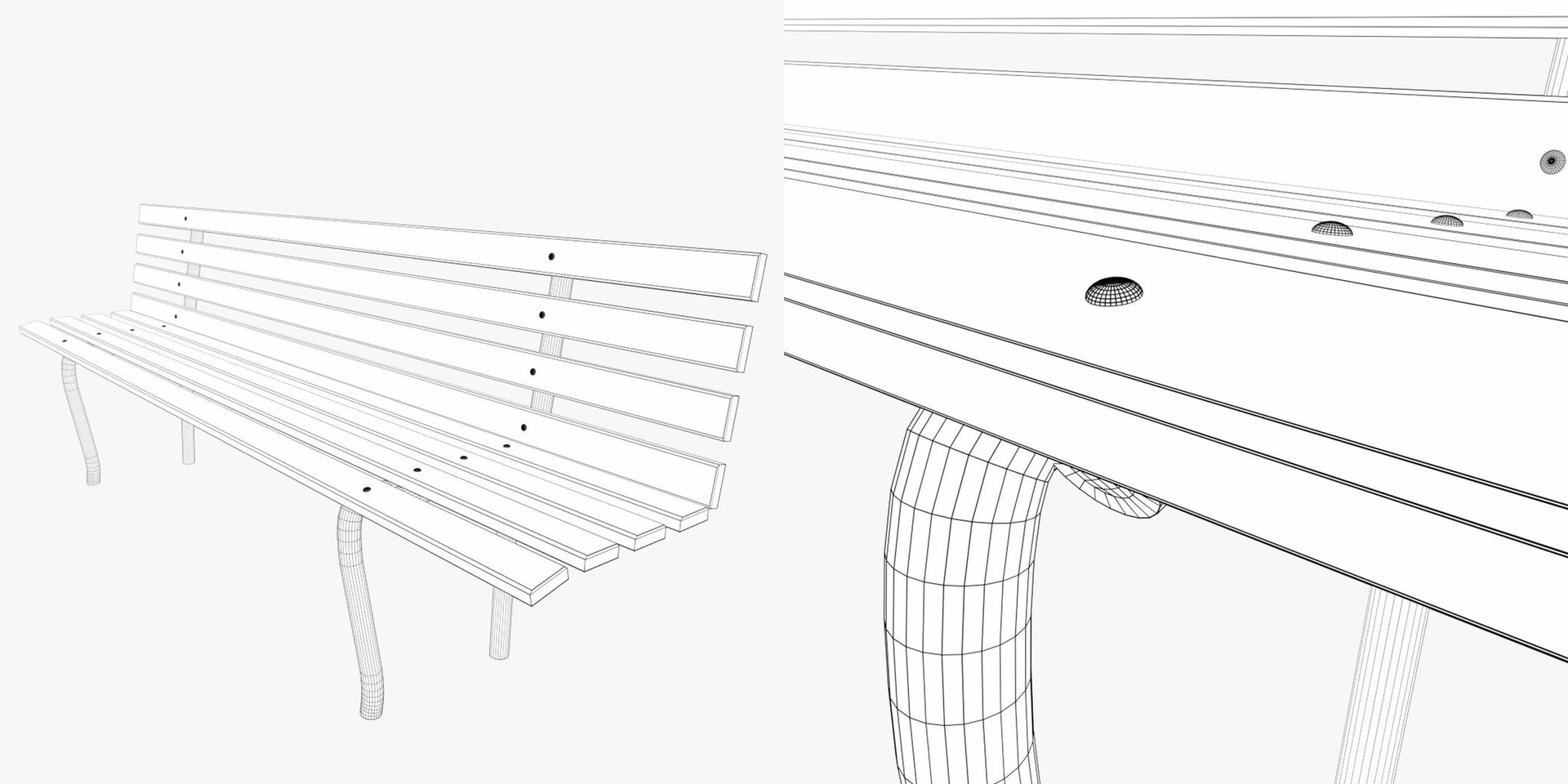 Park Bench 3d Max