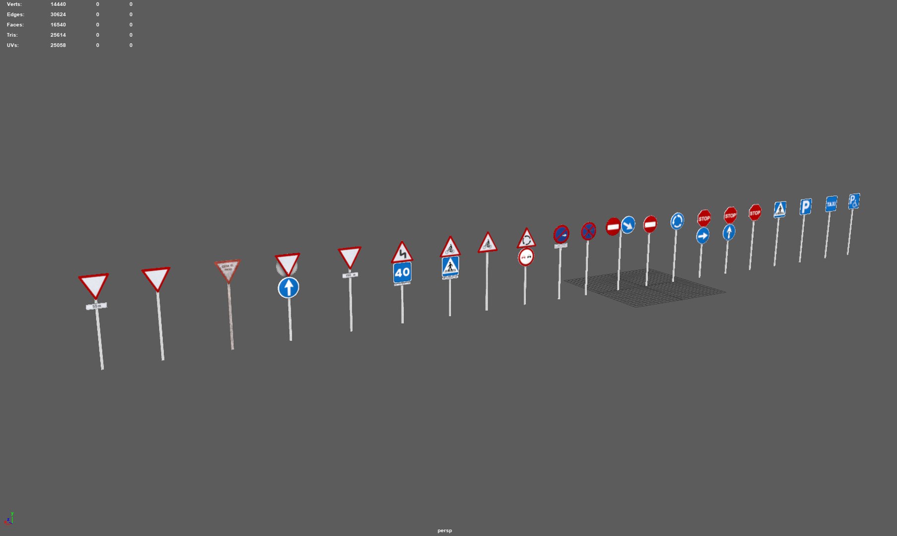 3D Traffic Signals Model - TurboSquid 1639058