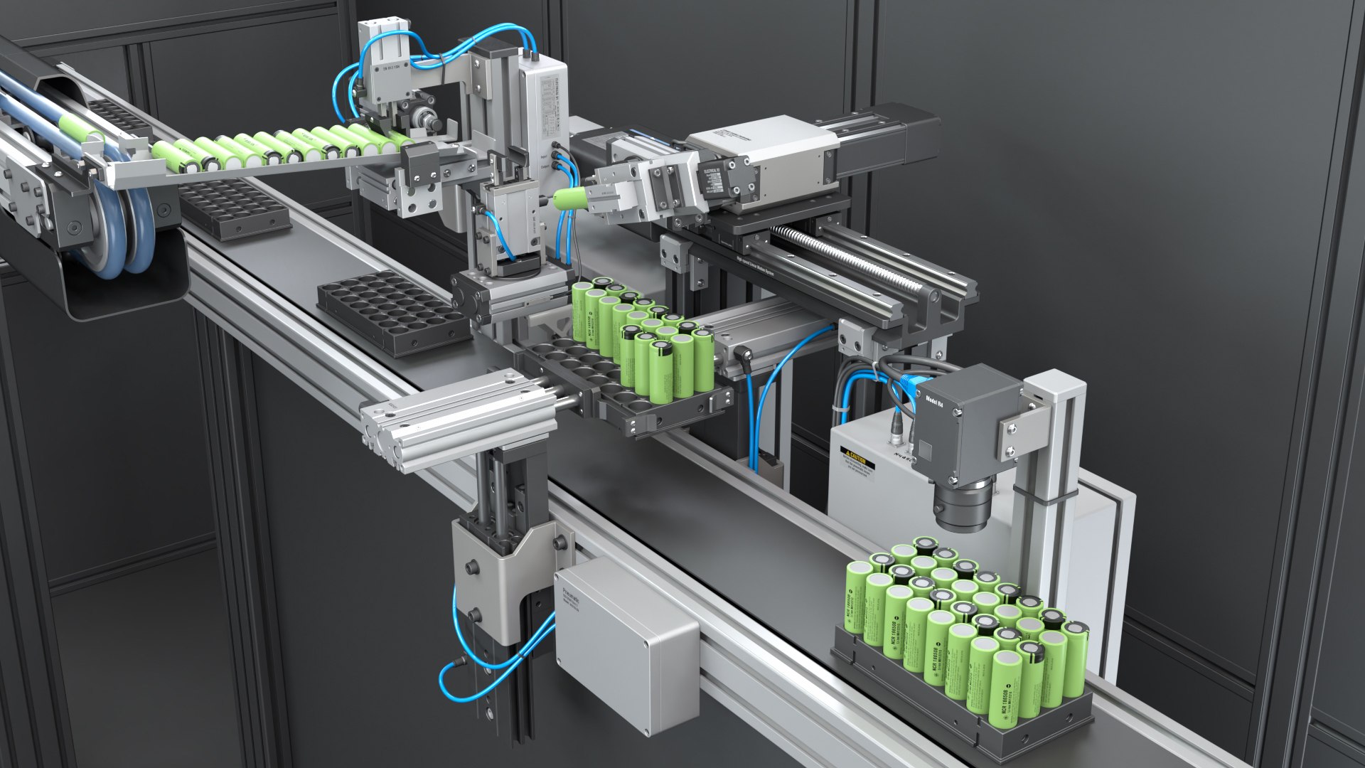 3D Automatic Lithium Battery Packing Line - TurboSquid 2393096