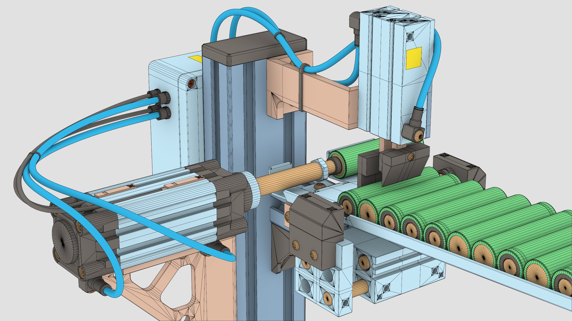 3D Automatic Lithium Battery Packing Line - TurboSquid 2393096