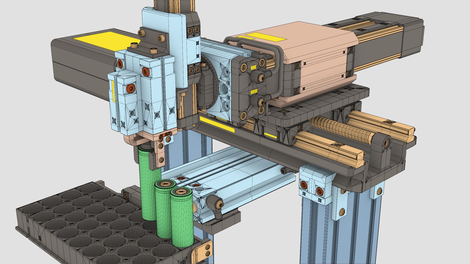 3D Automatic Lithium Battery Packing Line - TurboSquid 2393096