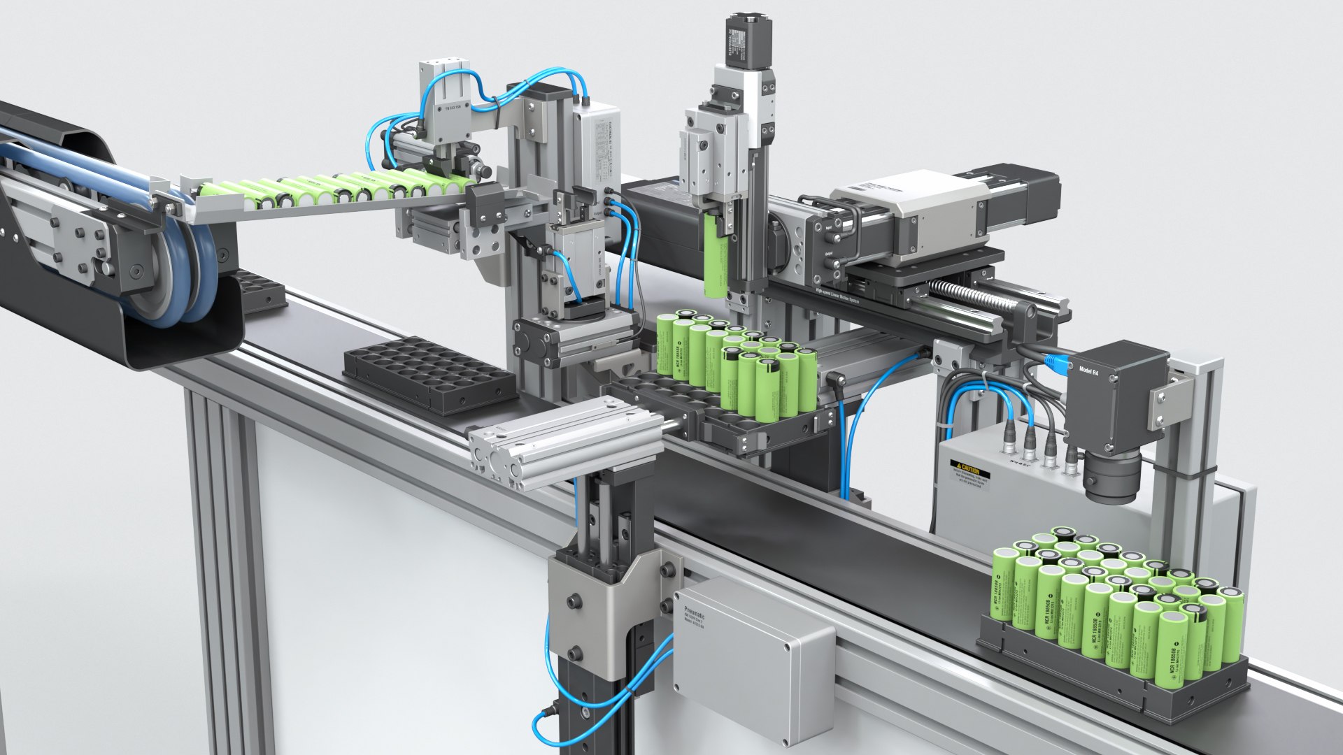3D Automatic Lithium Battery Packing Line - TurboSquid 2393096