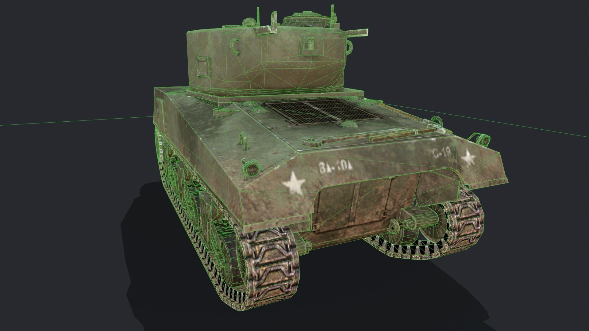 Sherman Tank 3D Model - TurboSquid 1540169