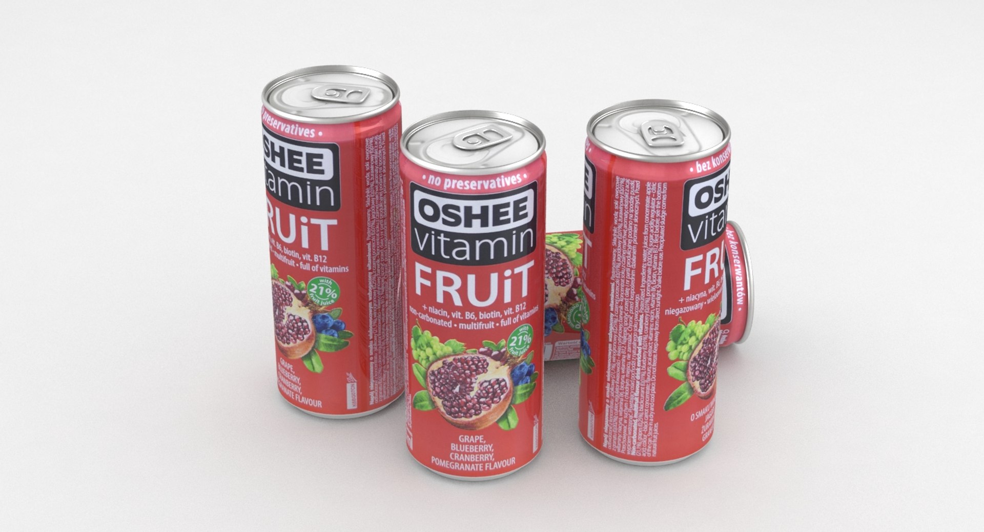 Beverage Oshee Vitamin 3D Model - TurboSquid 1182356