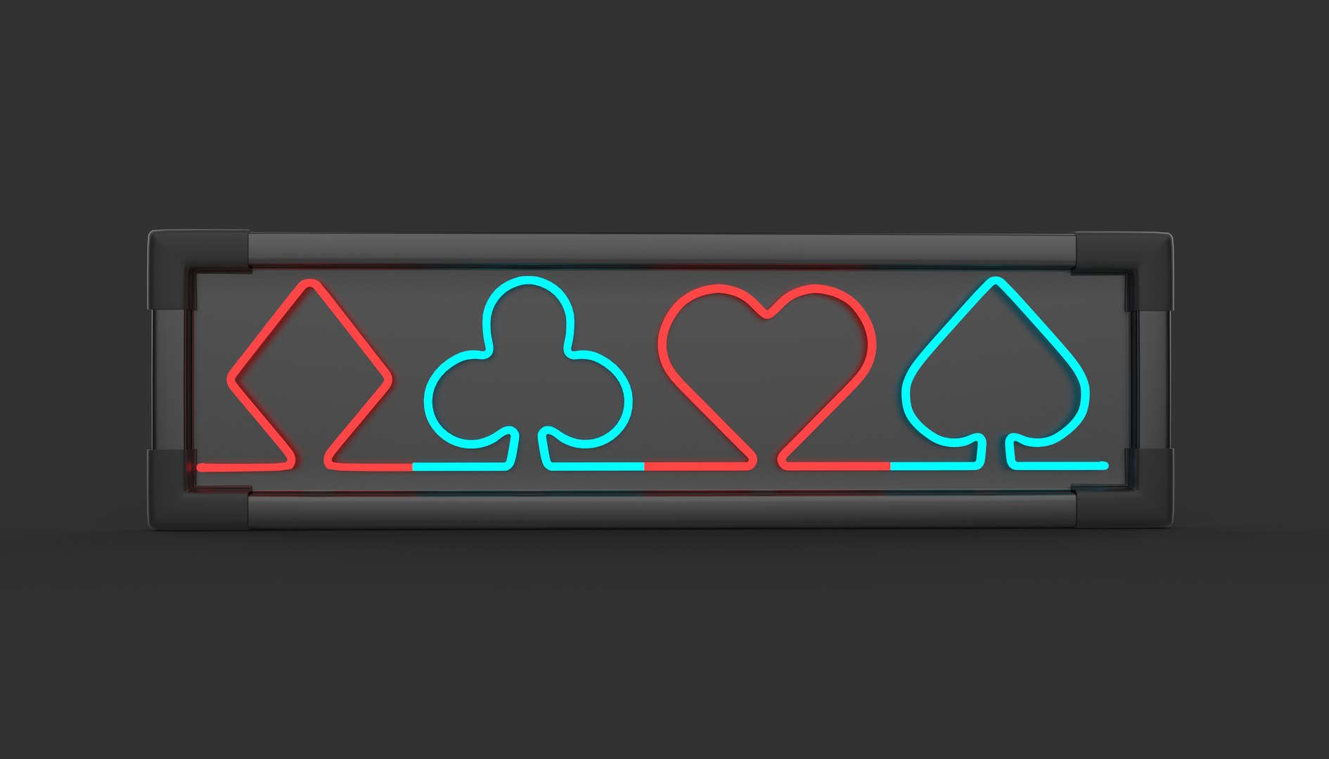 3D Poker Neon Sign 3D Model - TurboSquid 2421571
