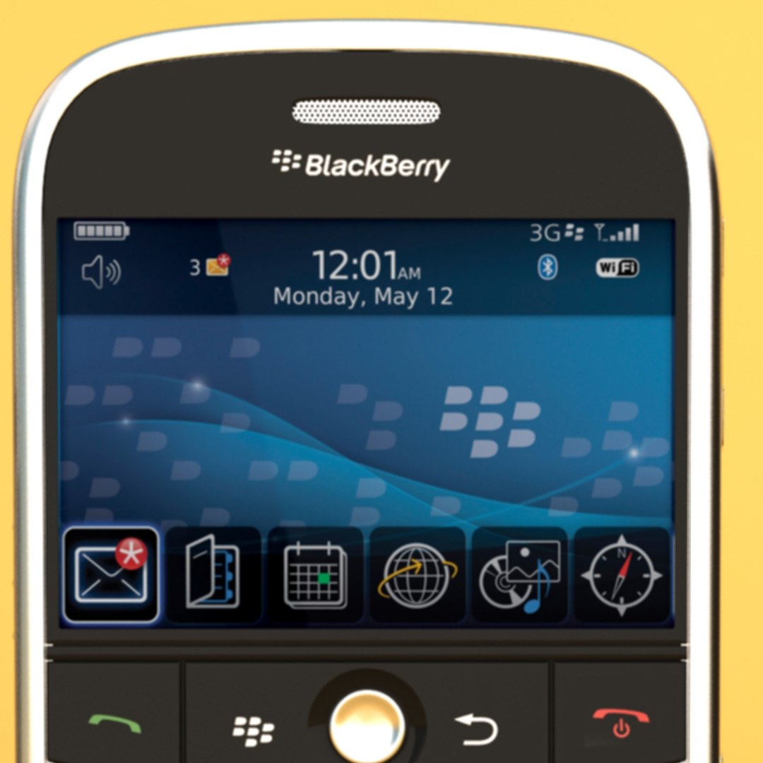 blackberry bold 9000 3d model