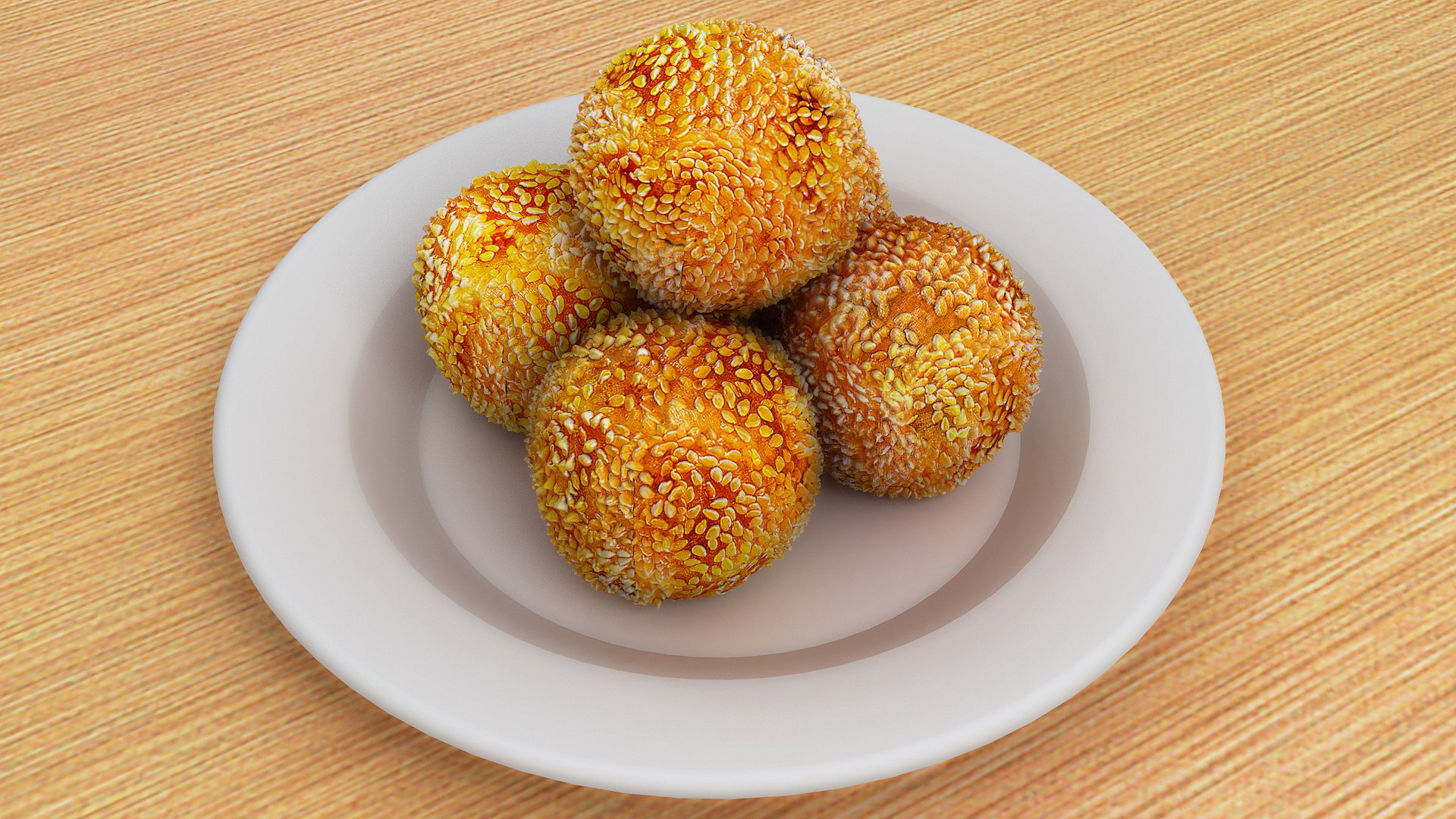 Sesame Balls 3D Model - TurboSquid 1908584