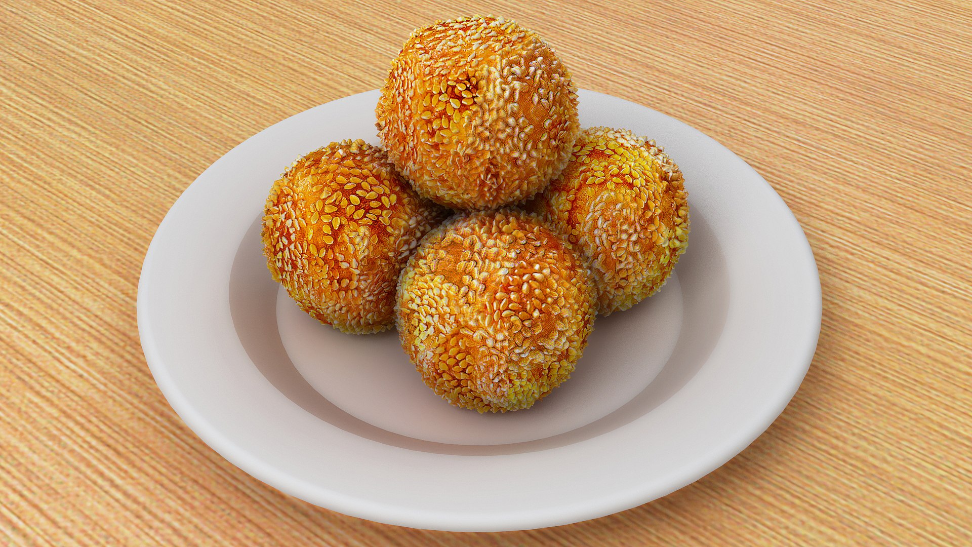 Sesame Balls 3D Model - TurboSquid 1908584