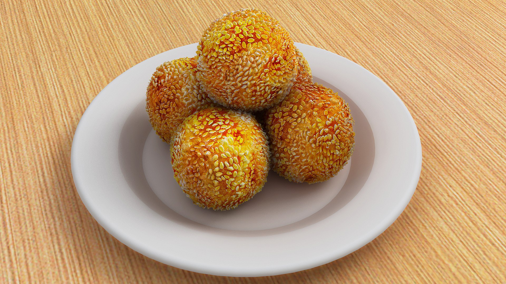 Sesame Balls 3D Model - TurboSquid 1908584