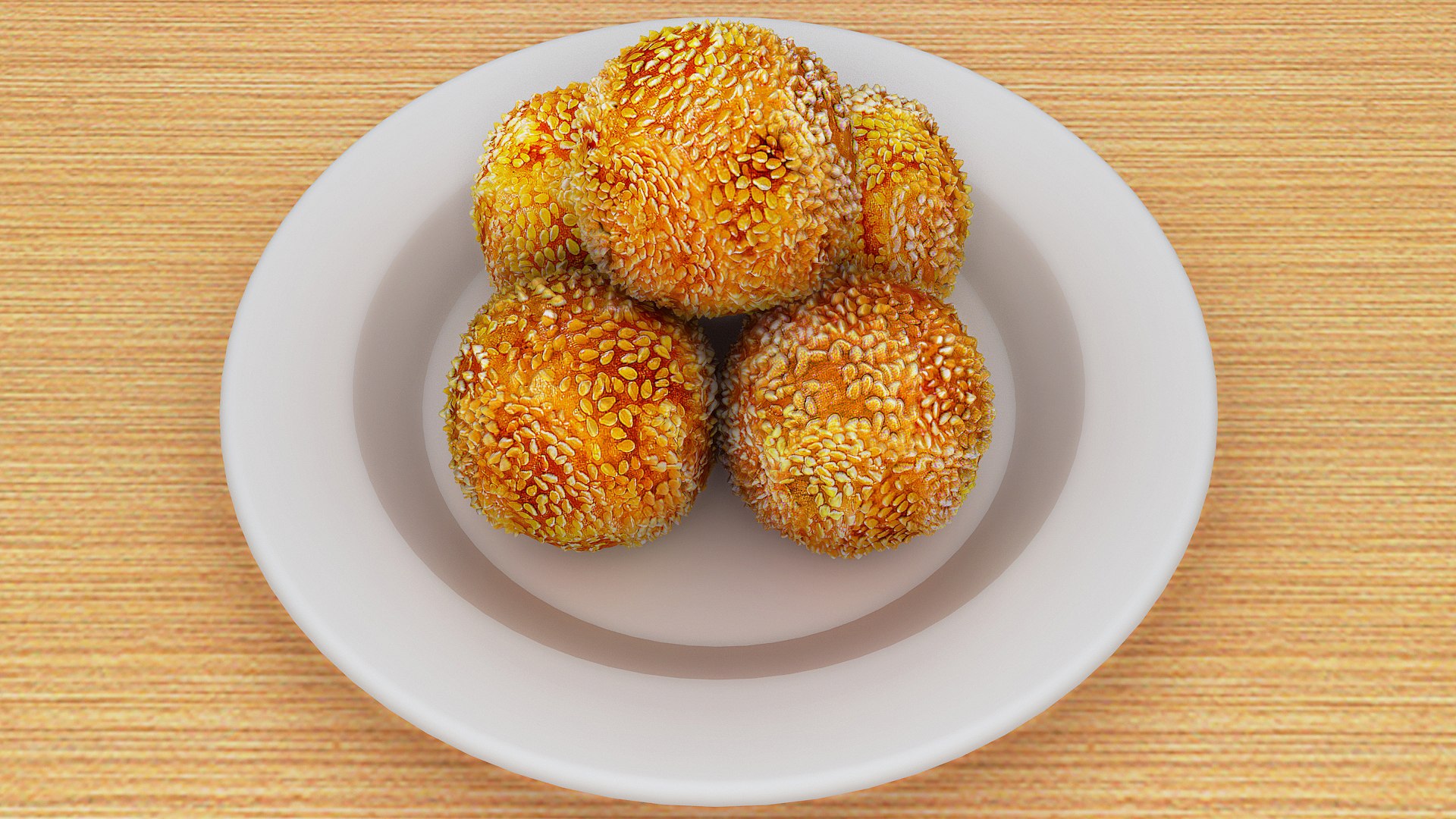 Sesame Balls 3D Model - TurboSquid 1908584