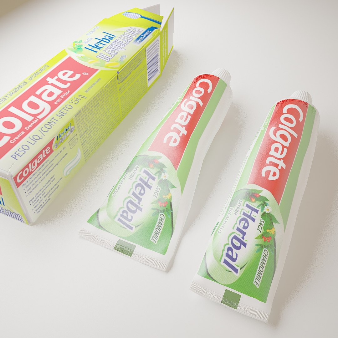 colgate herbal 3d model