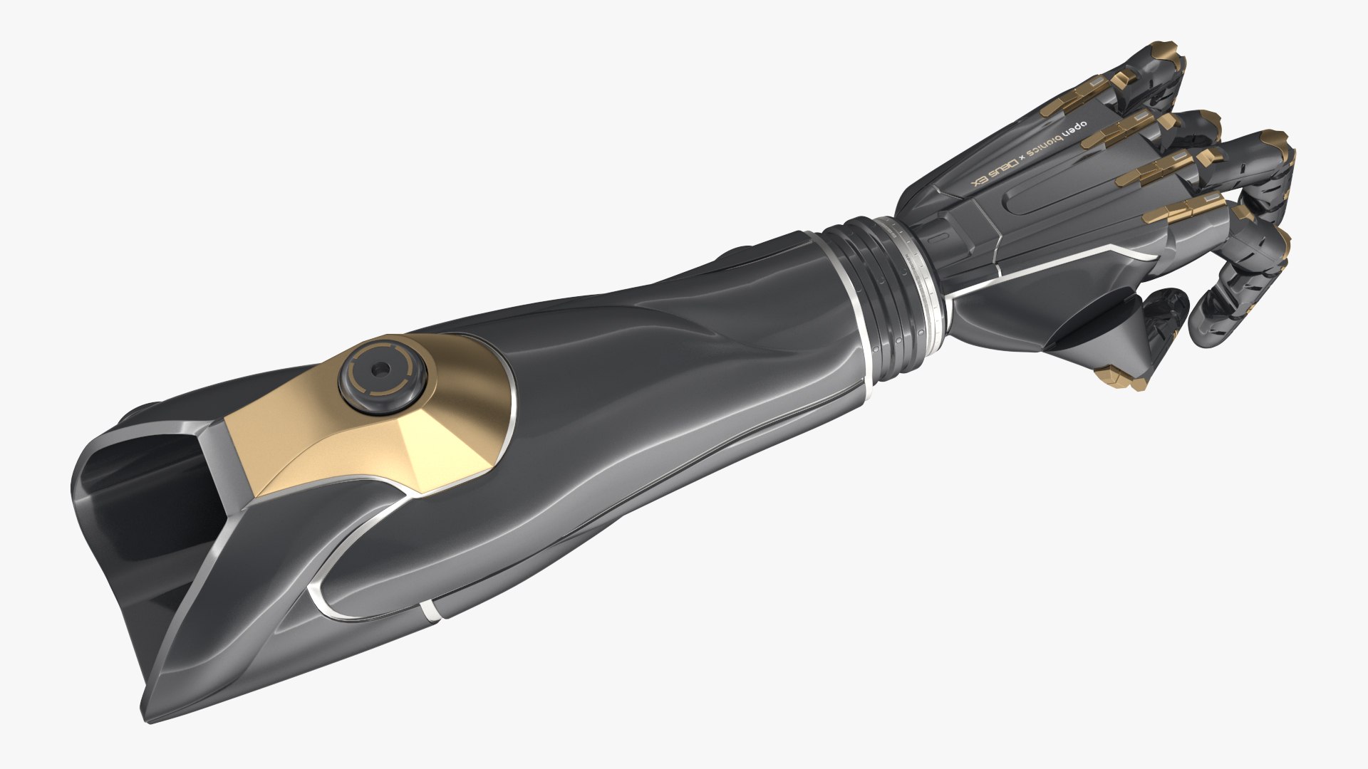 3D model Black Metal Prosthetic Arm Rigged for Cinema 4D - TurboSquid ...