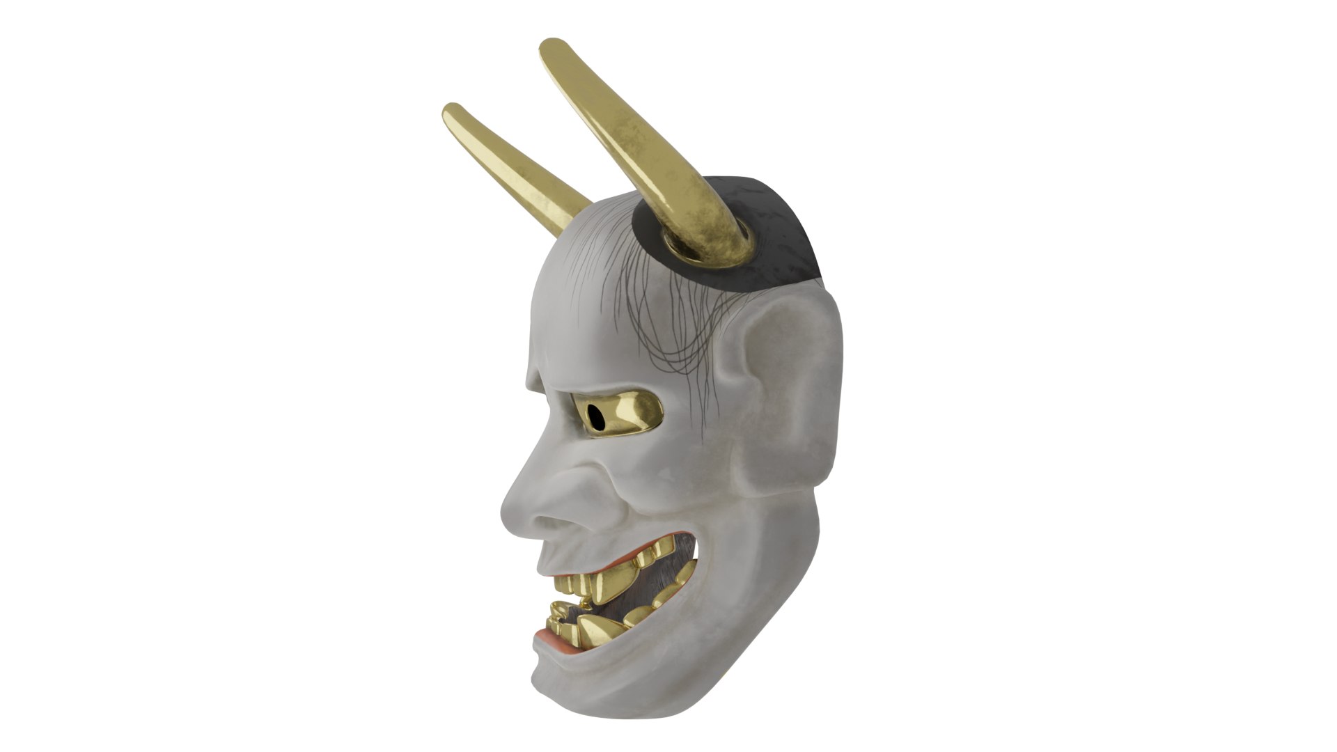 Hannya Mask Model - TurboSquid 2138447