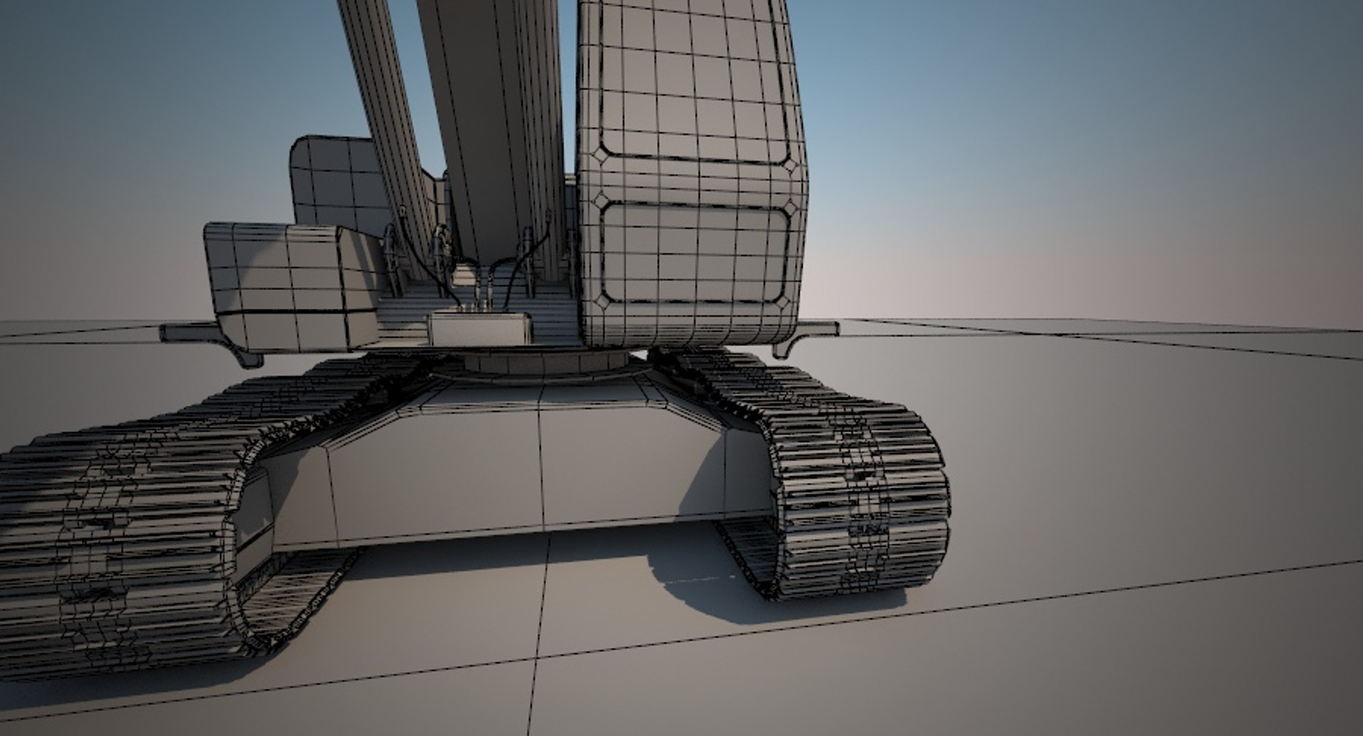 3d Model Rigging Excavator