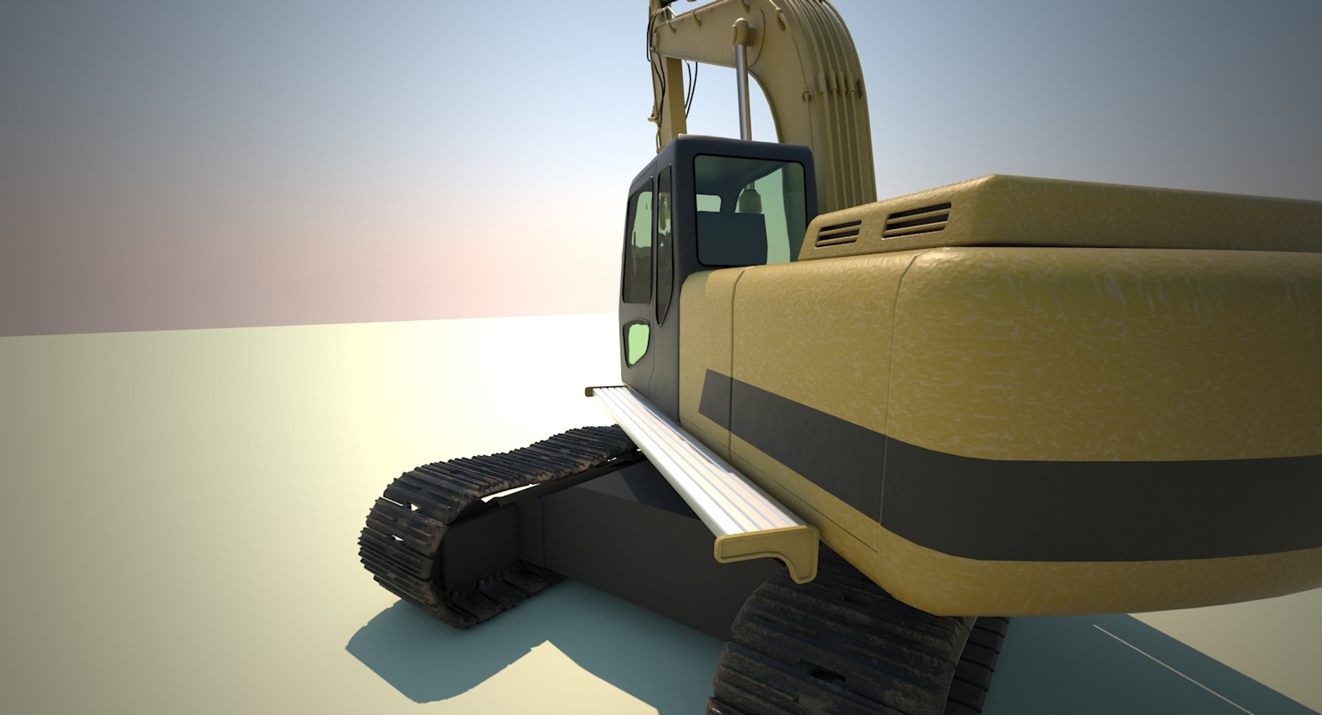 3d Model Rigging Excavator