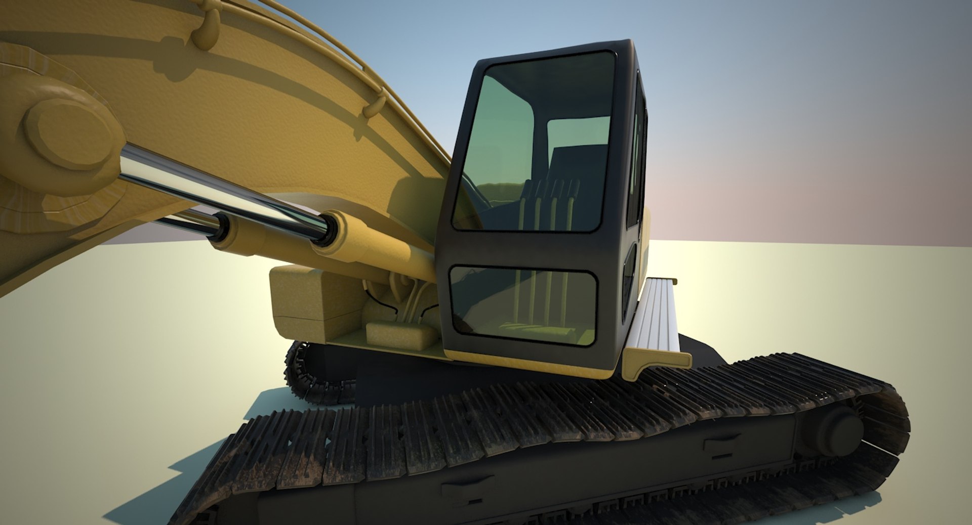 3d Model Rigging Excavator