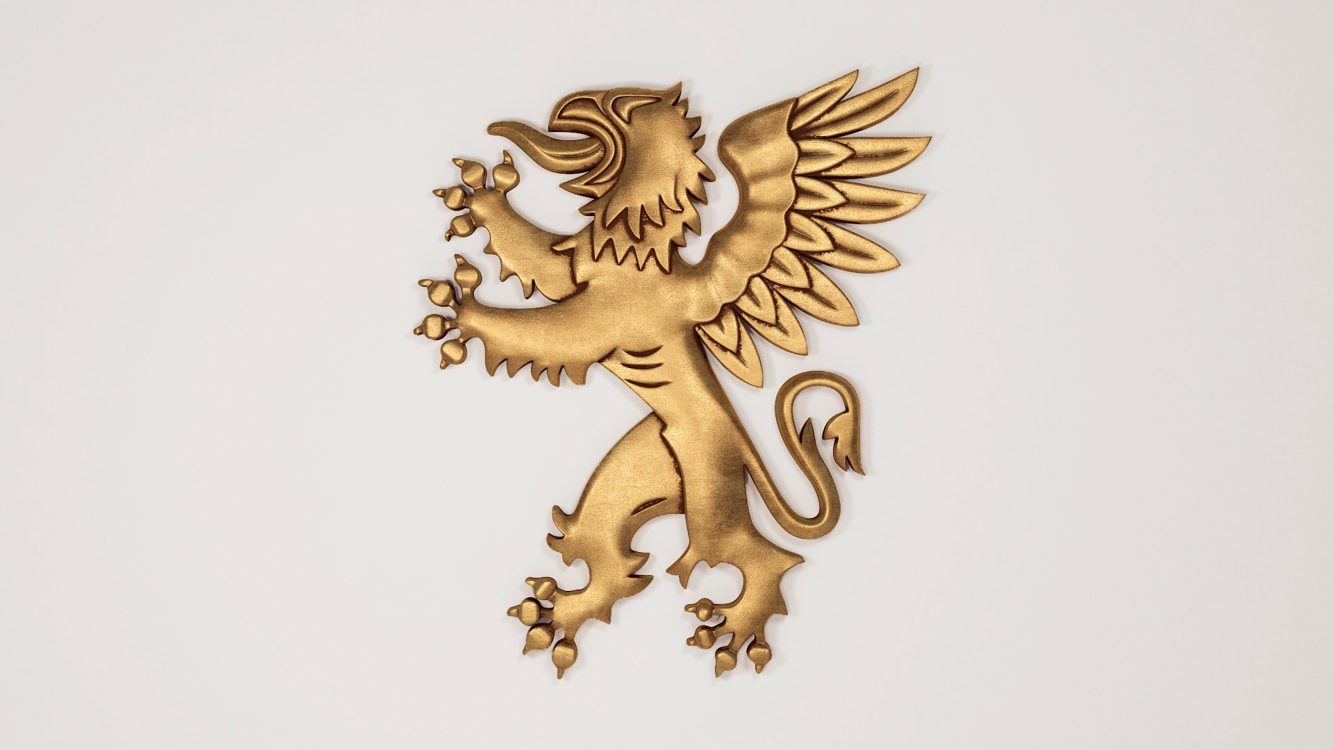 Griffin Symbol Relief 3D - TurboSquid 2127200