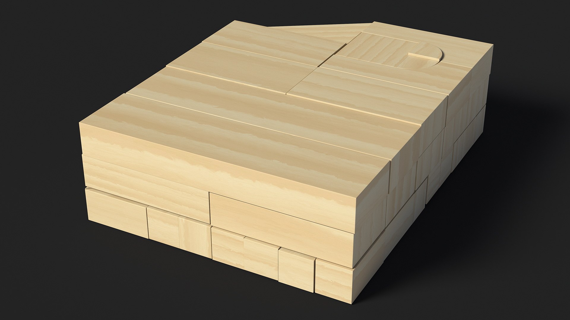 Wooden Constructor Model - TurboSquid 2243540