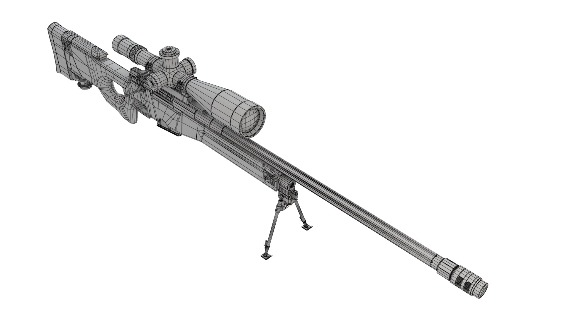 3D Awp Awm Sniper Rifle Model - TurboSquid 1571217