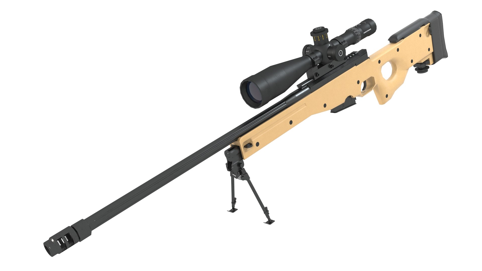 3D Awp Awm Sniper Rifle Model - TurboSquid 1571217