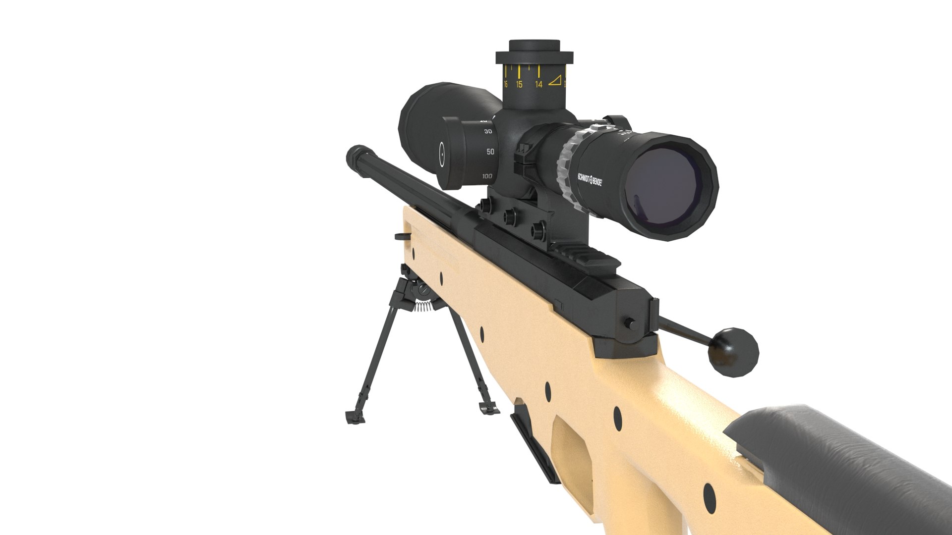 3D Awp Awm Sniper Rifle Model - TurboSquid 1571217