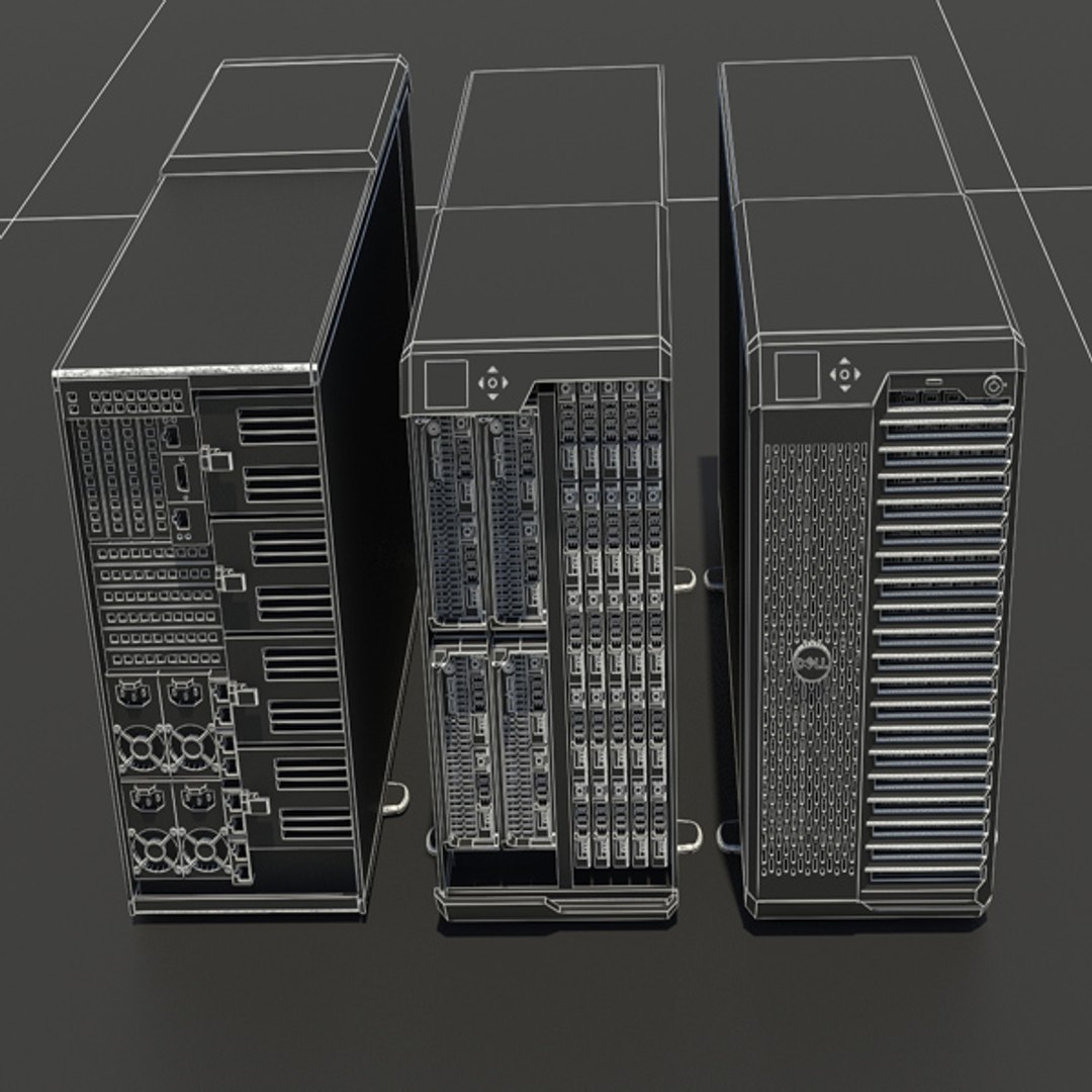 3d Dell Servers Vrtx Model