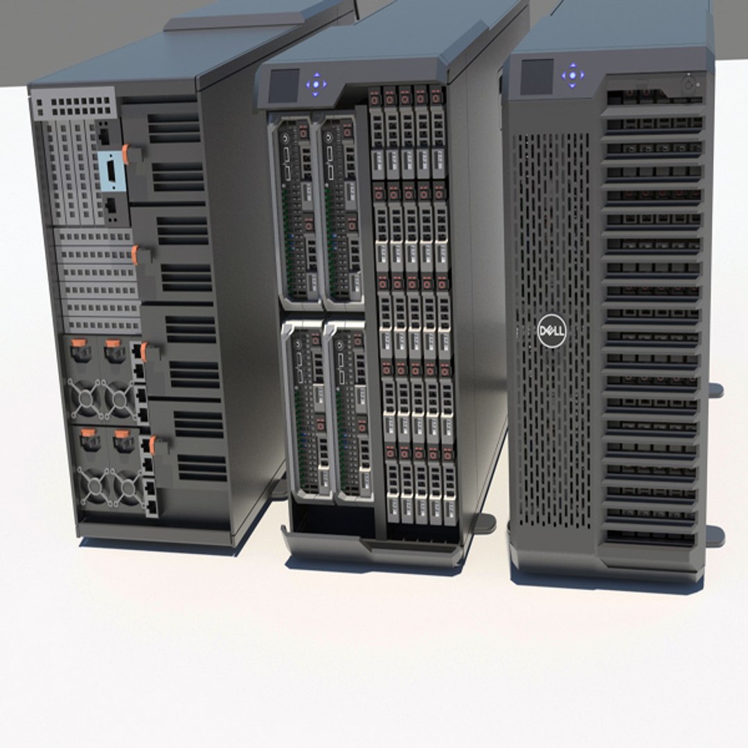 3d Dell Servers Vrtx Model