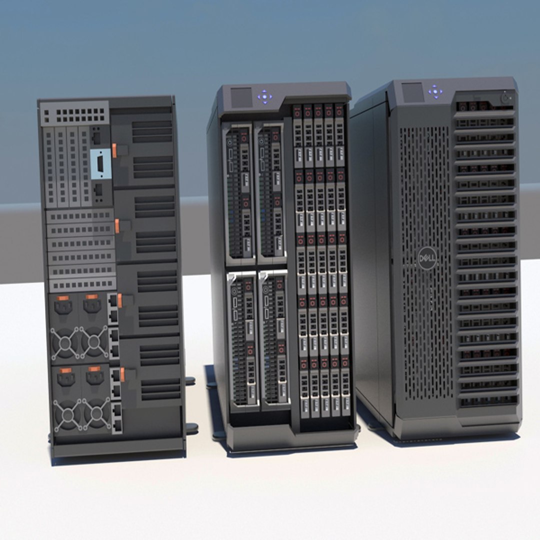3d Dell Servers Vrtx Model