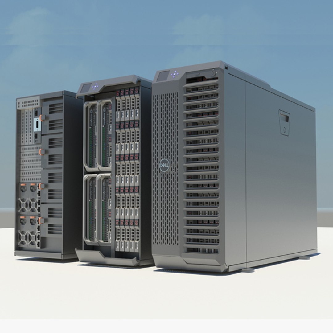 3d Dell Servers Vrtx Model