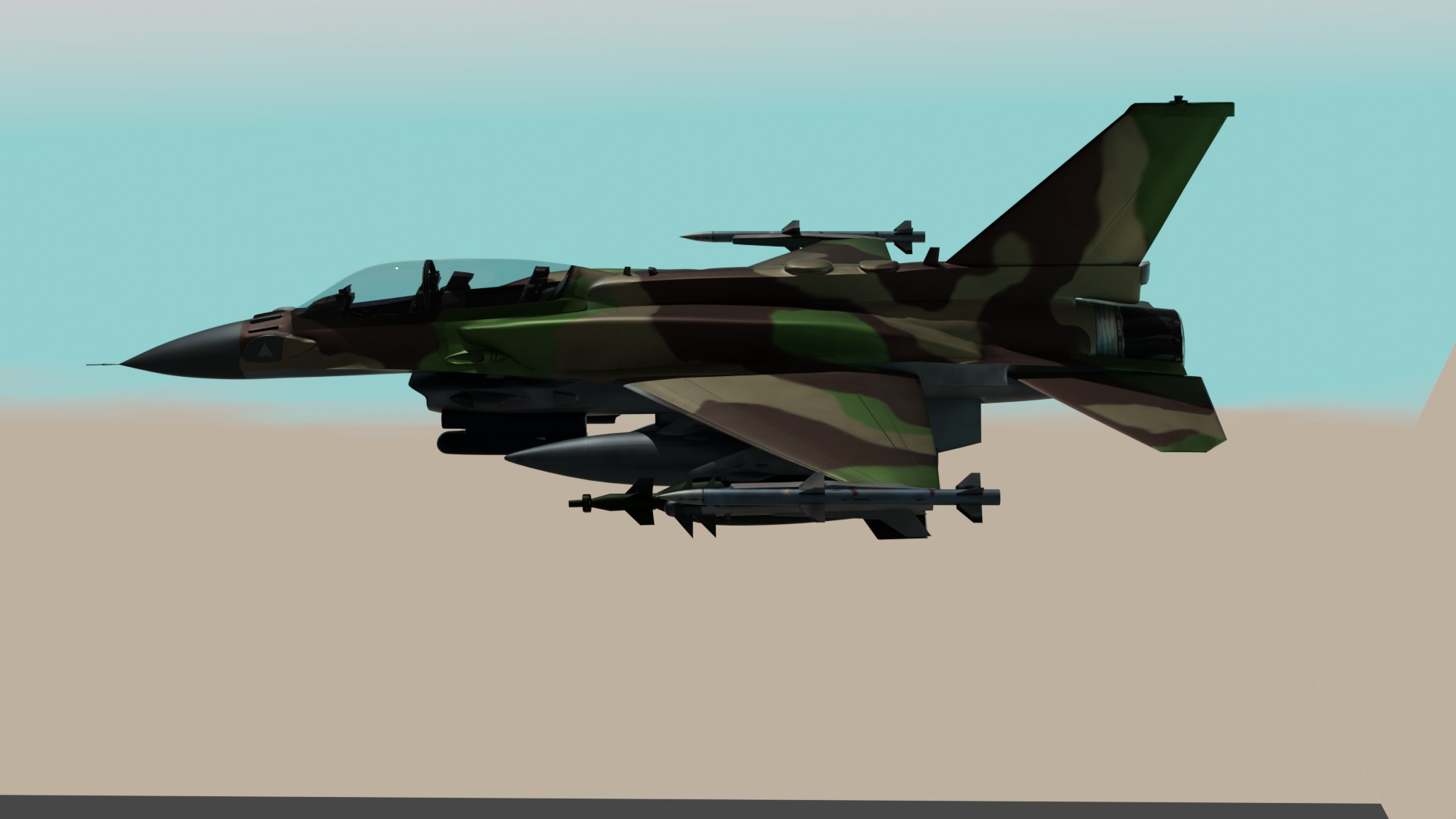 3D Falcon F16 Sufa Model - TurboSquid 2002441