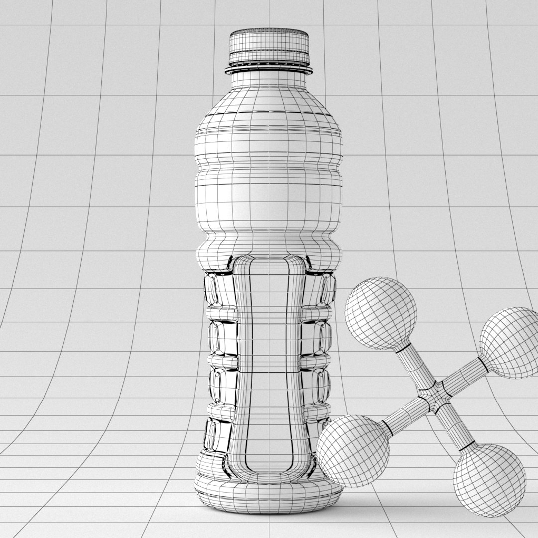 3D Beverage Bottle Powerade - TurboSquid 1401499