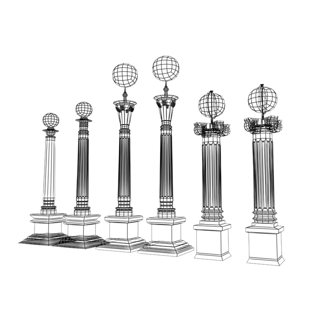 Mason Columns Obj